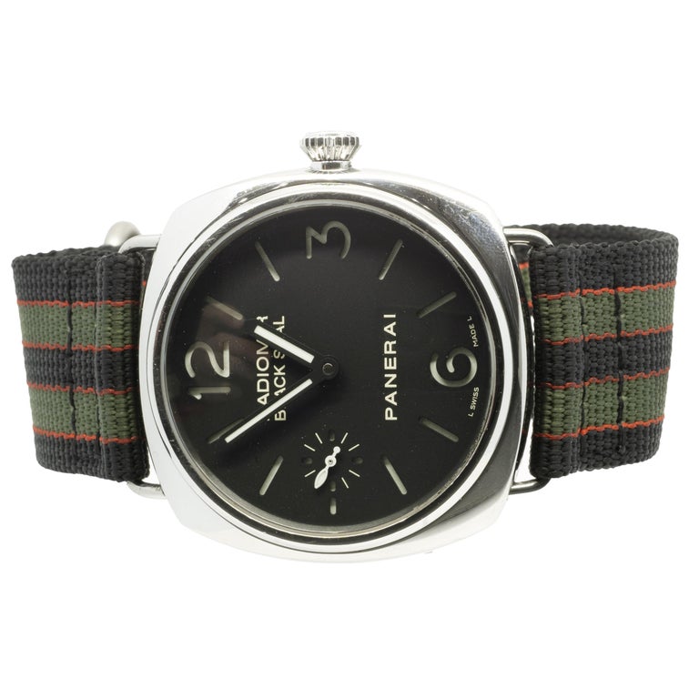 Panerai Stainless Steel Radiomir Black Seal PAM 183 For Sale at 1stDibs