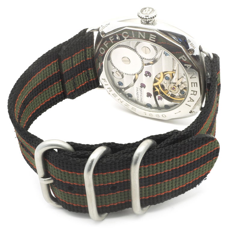 Panerai Stainless Steel Radiomir Black Seal PAM 183 For Sale at 1stDibs