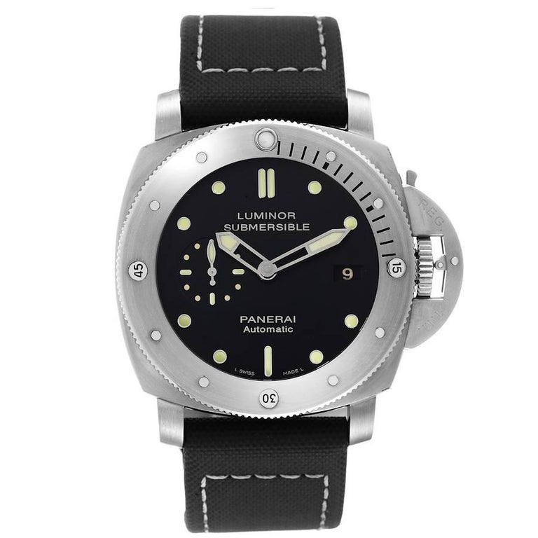Panerai Submersible 1950 Titanium Mens Watch PAM00305 Box Papers at 1stDibs