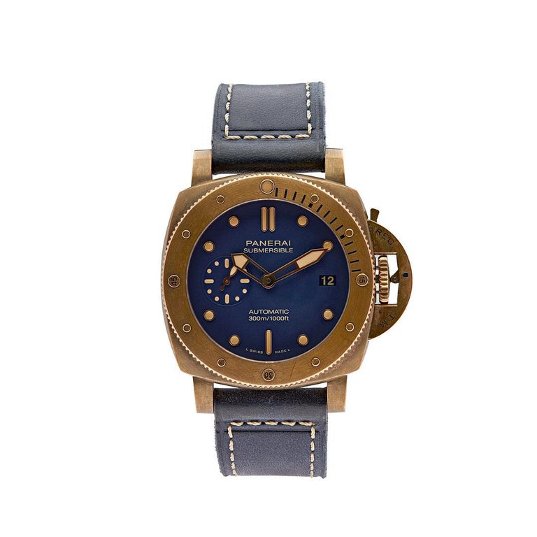 Panerai Submersible Bronzo Blu Abisso PAM01074 Watch For Sale at 1stDibs