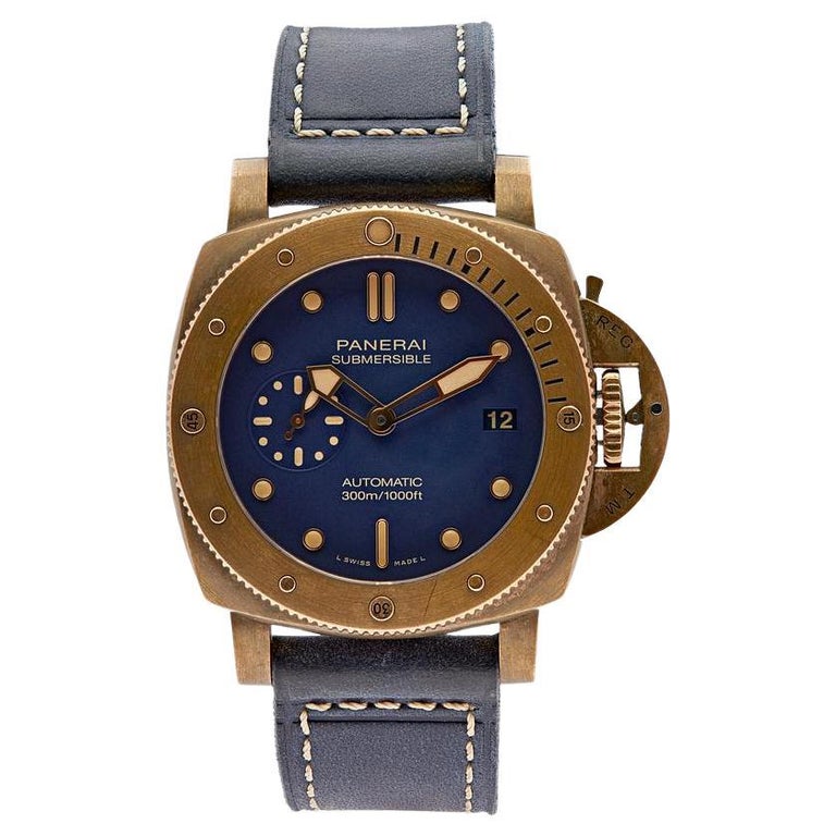 Panerai Submersible Bronzo Blu Abisso PAM01074 Watch For Sale at 1stDibs
