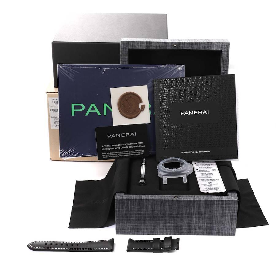 Panerai Submersible Luna Rosa GMT Carbotech Mens Watch PAM01039 Unworn ...