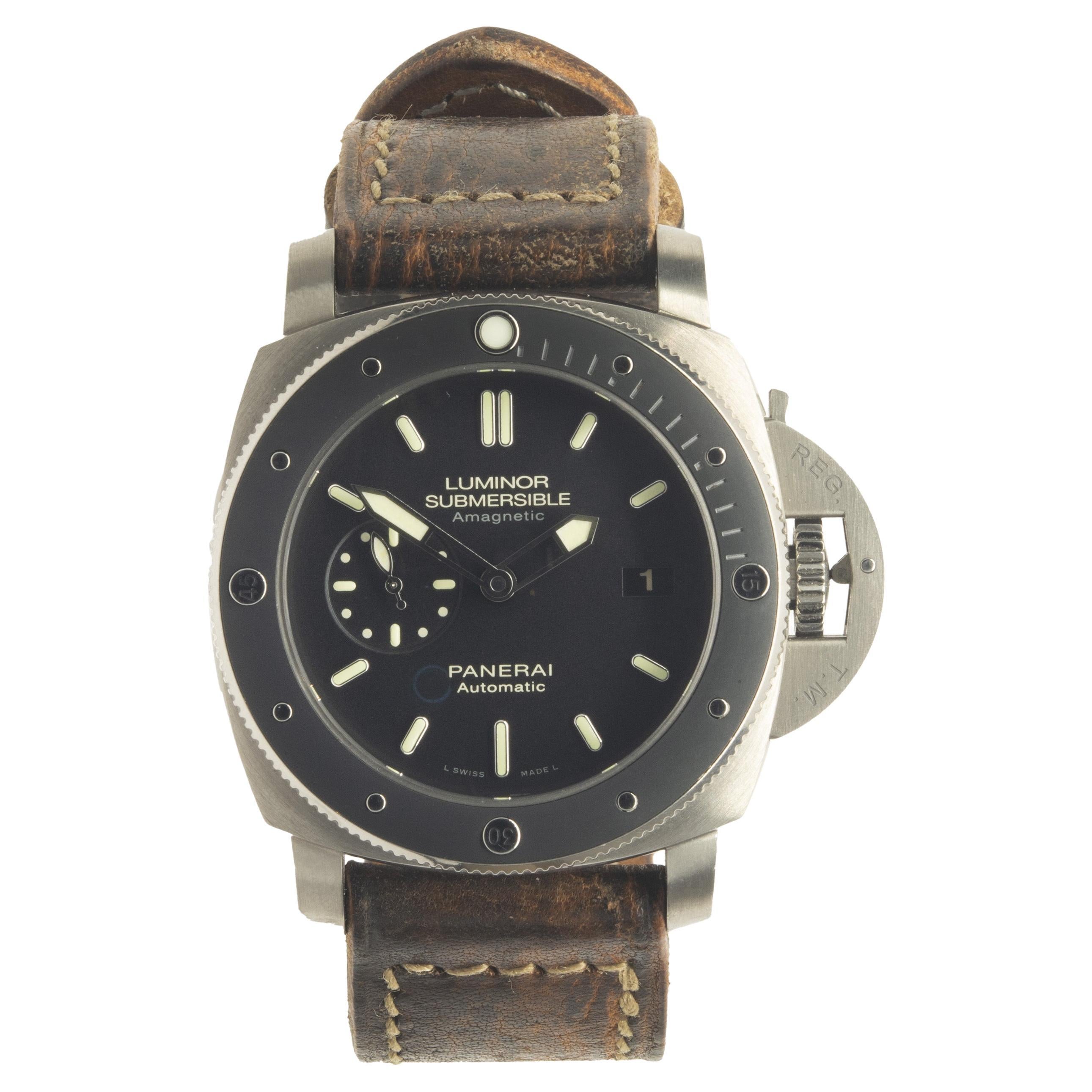 Panerai Titanium Luminor Submersible PAM 25 For Sale at 1stDibs
