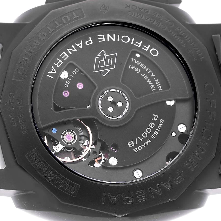 Panerai Tuttonero Luminor GMT Ceramic Mens Watch PAM00438 Box Service ...