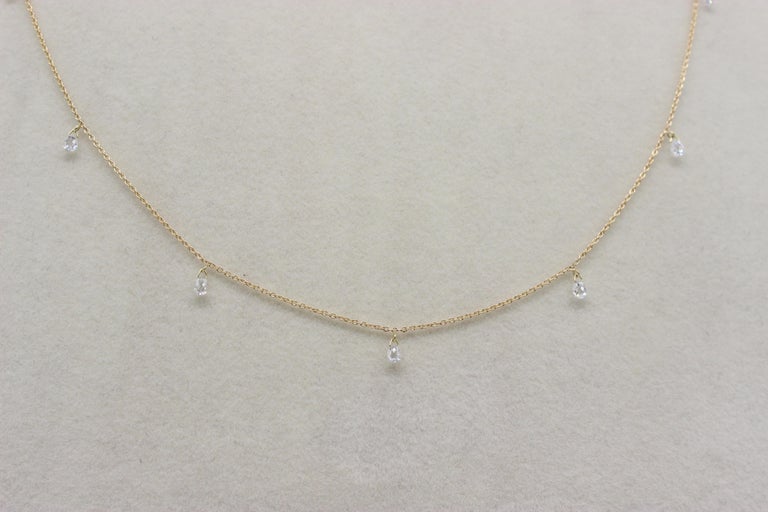 PANIM 7 Dancing Diamond Briolettes 18K Yellow Gold Mille Etoiles ...