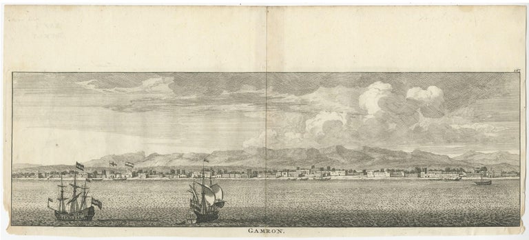 Panoramic Antique View of Bandar-Abbas 'Formerly Gamron, Persia' in ...