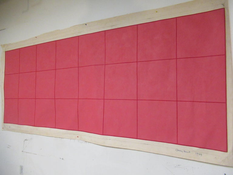 Large Panoramic Minimalist Painting by Gerry Hunt, 1969 at 1stDibs