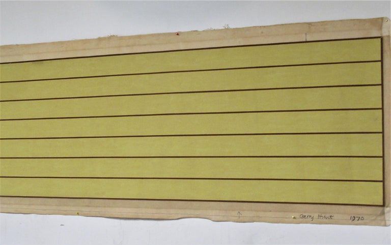 Panoramic Linear Painting by Gerry Hunt, 1970 For Sale at 1stDibs