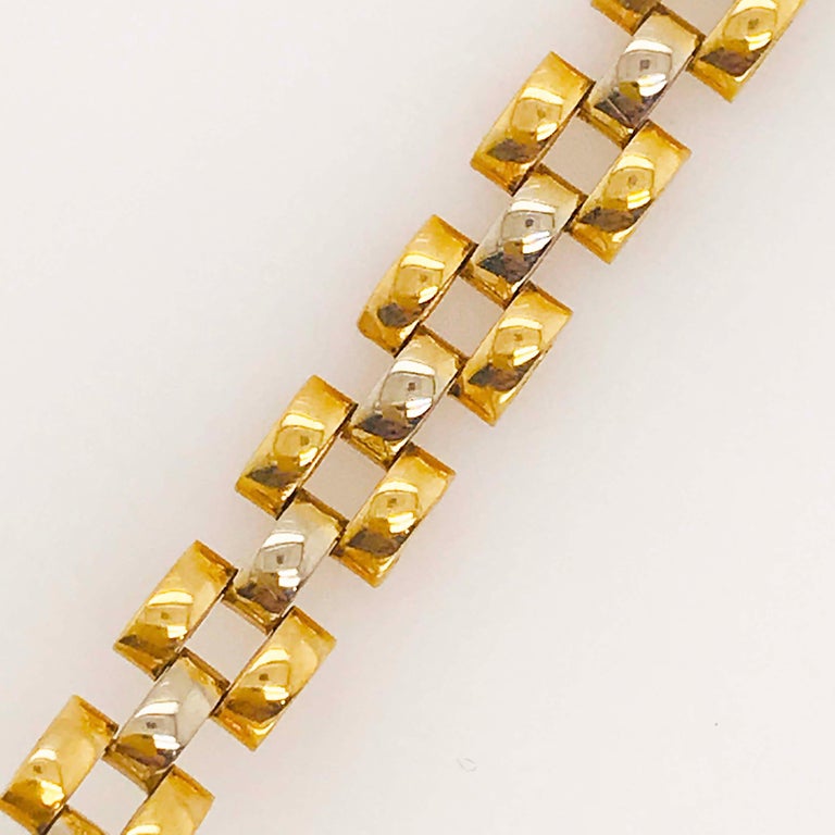 Panther Chain Necklace, Panther Chain 14 Karat Yellow Gold and White ...