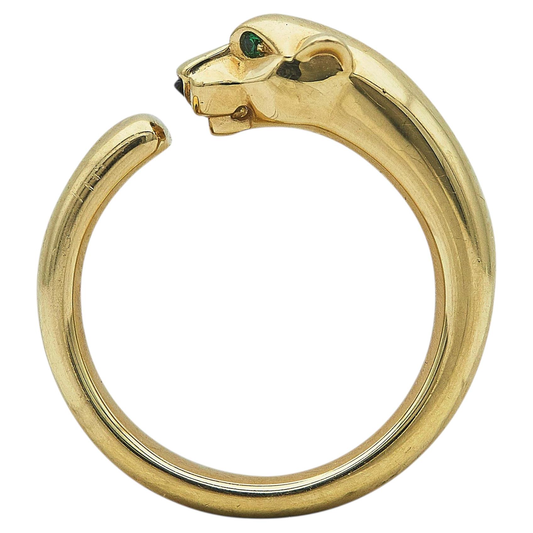 Cartier Yellow Gold Panthere de Cartier Ring For Sale at 1stDibs