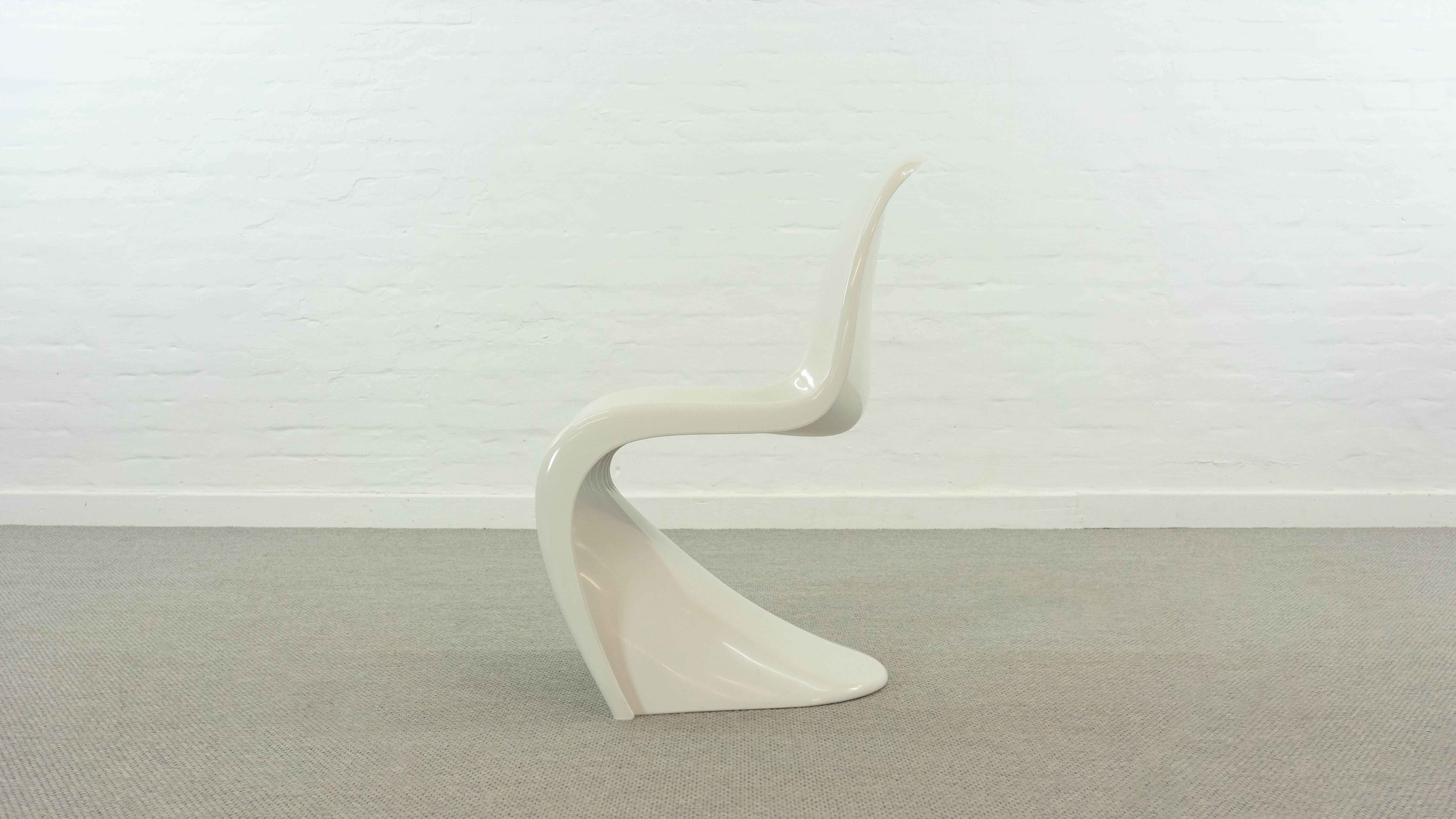 Panton Chair by Verner Panton for Herman Miller / Fehlbaum, in white ...