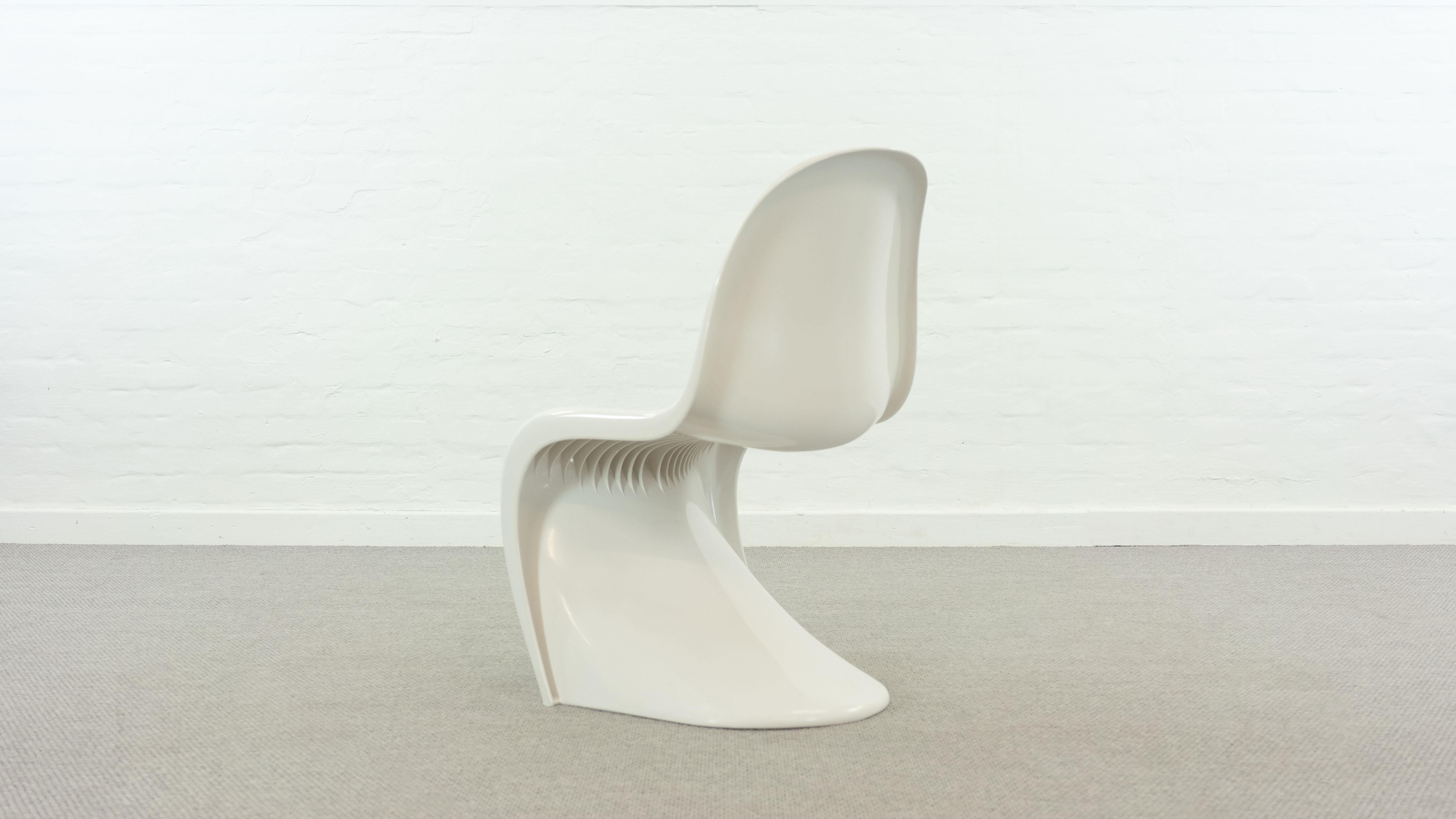 Panton Chair by Verner Panton for Herman Miller / Fehlbaum, in white ...