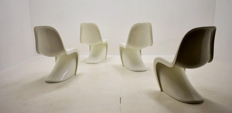 Panton S, Chairs Vitra by Verner Panton for Herman Miller 1965s For ...