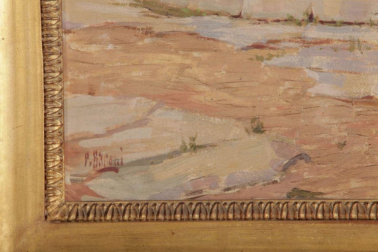 Paolo Baroni - Fine Pair of Classical Roman Landscape Oil on Canvas ...