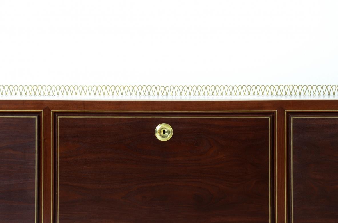 Paolo Buffa, rare storageunit with three flap doors For Sale at 1stDibs