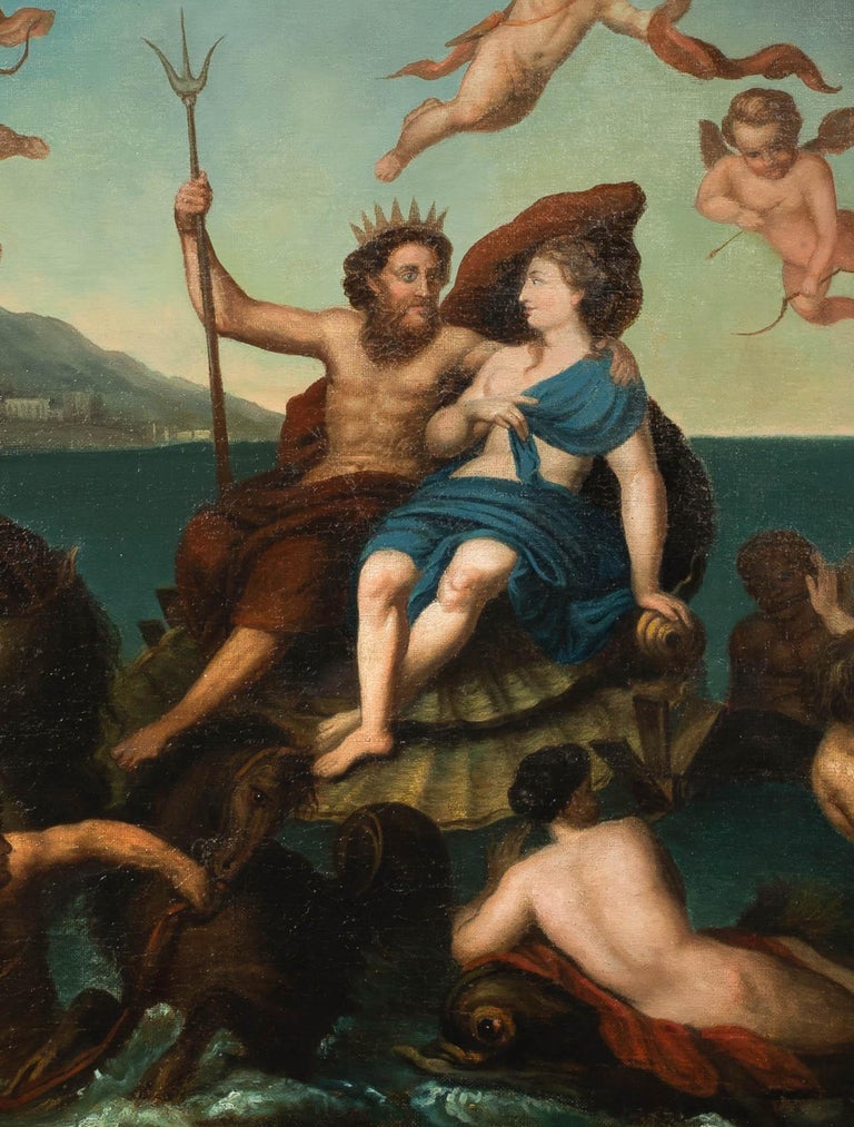 Neptune and Amphitrite, 17th Century circle of PAOLO DE MATTEIS (1662-1728) For Sale at 1stDibs