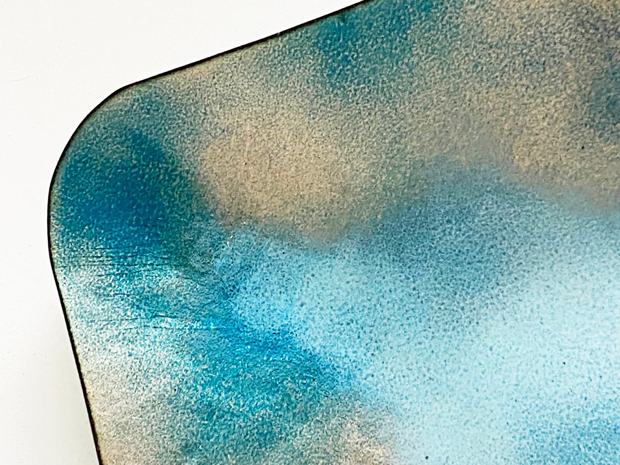 Paolo De Poli Italy Mid-Century Enamel on Copper Tray/Bowl 12.25" x 10. ...