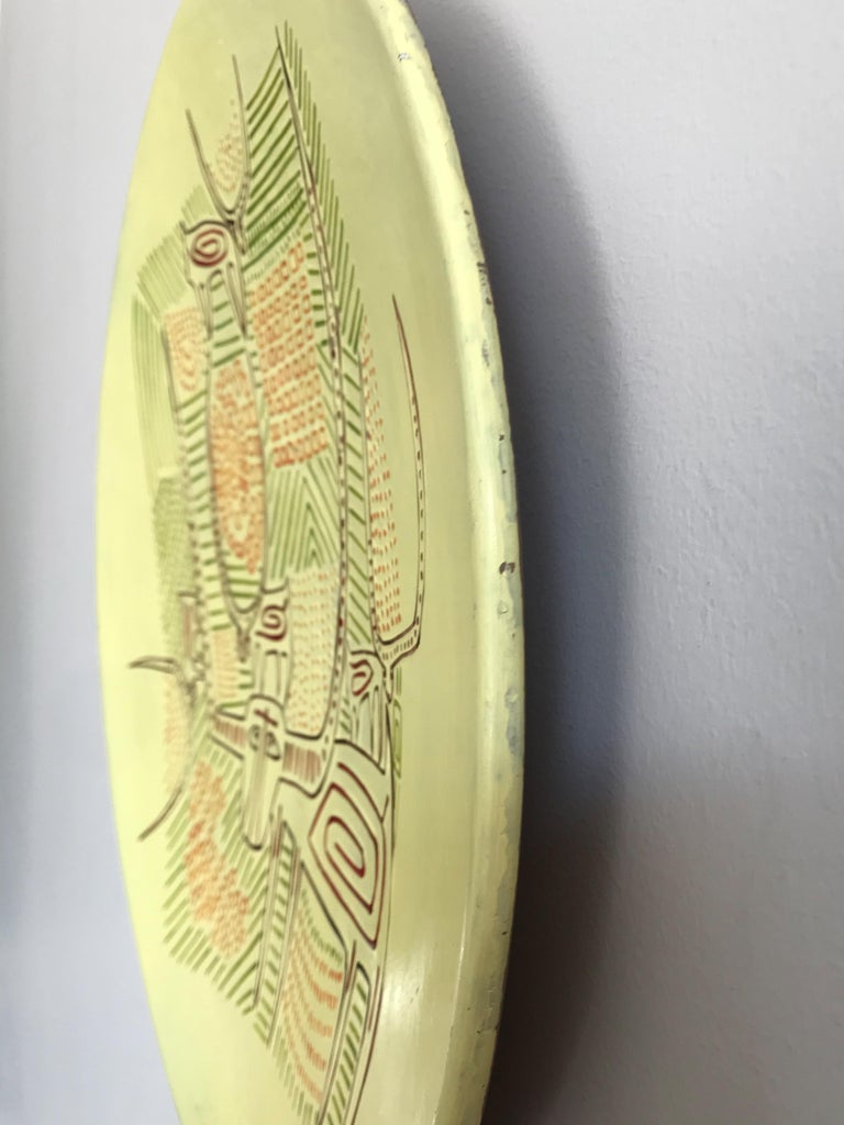 Paolo Loddo Italian Ceramic Decorative Dishes Plate, 1960s For Sale at ...
