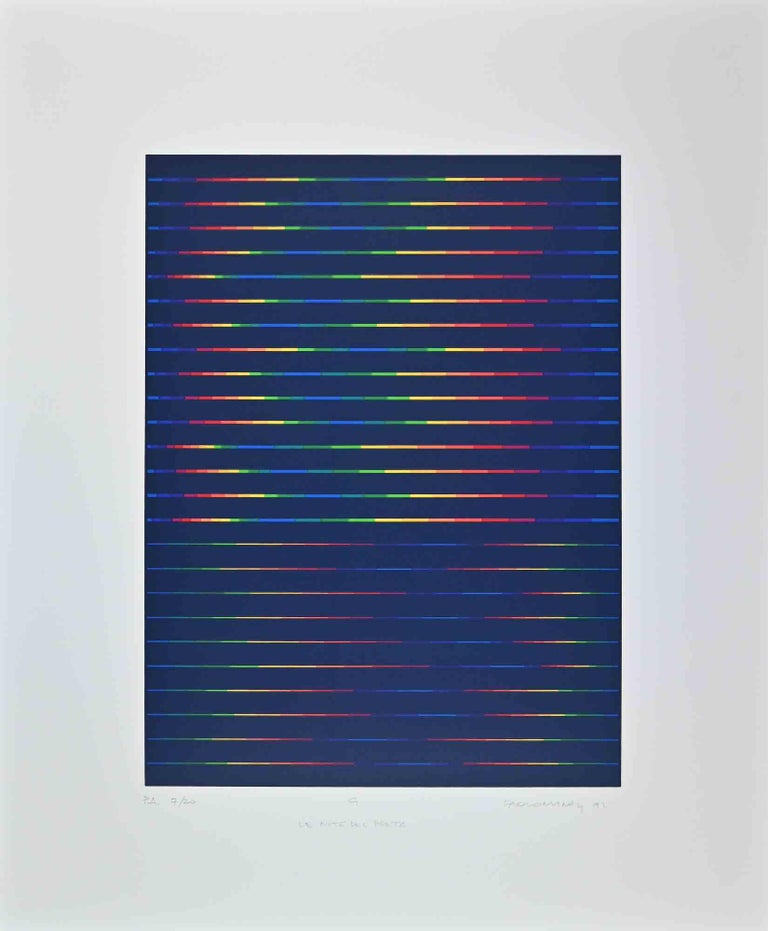 Paolo Minoli - Impression srigraphie Die Noten de Paolo Minoli - 1992 En vente sur 1stDibs