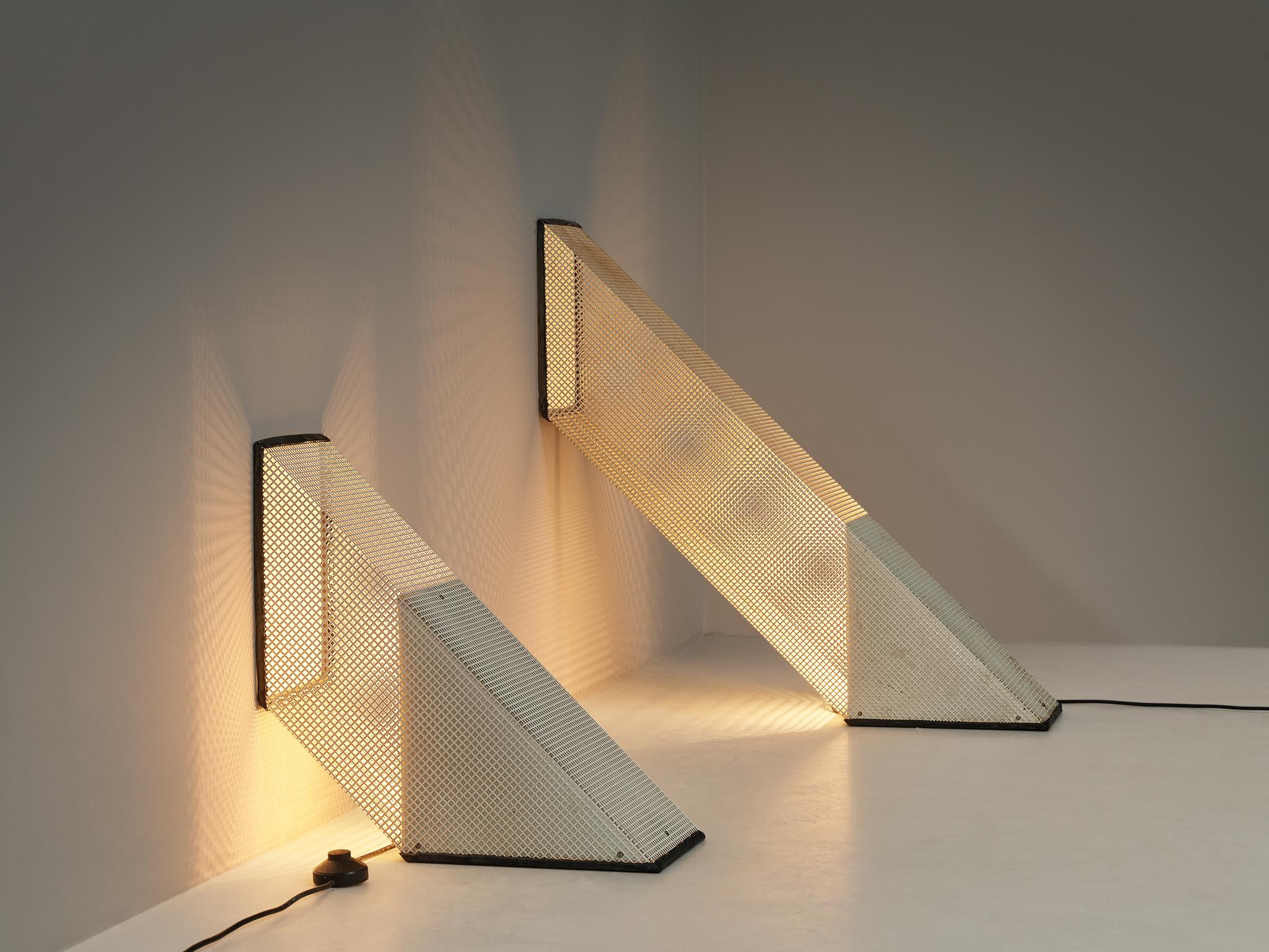 Paolo Piva for Lumenform 'Open' Floor Lamps in Steel Mesh For Sale at ...