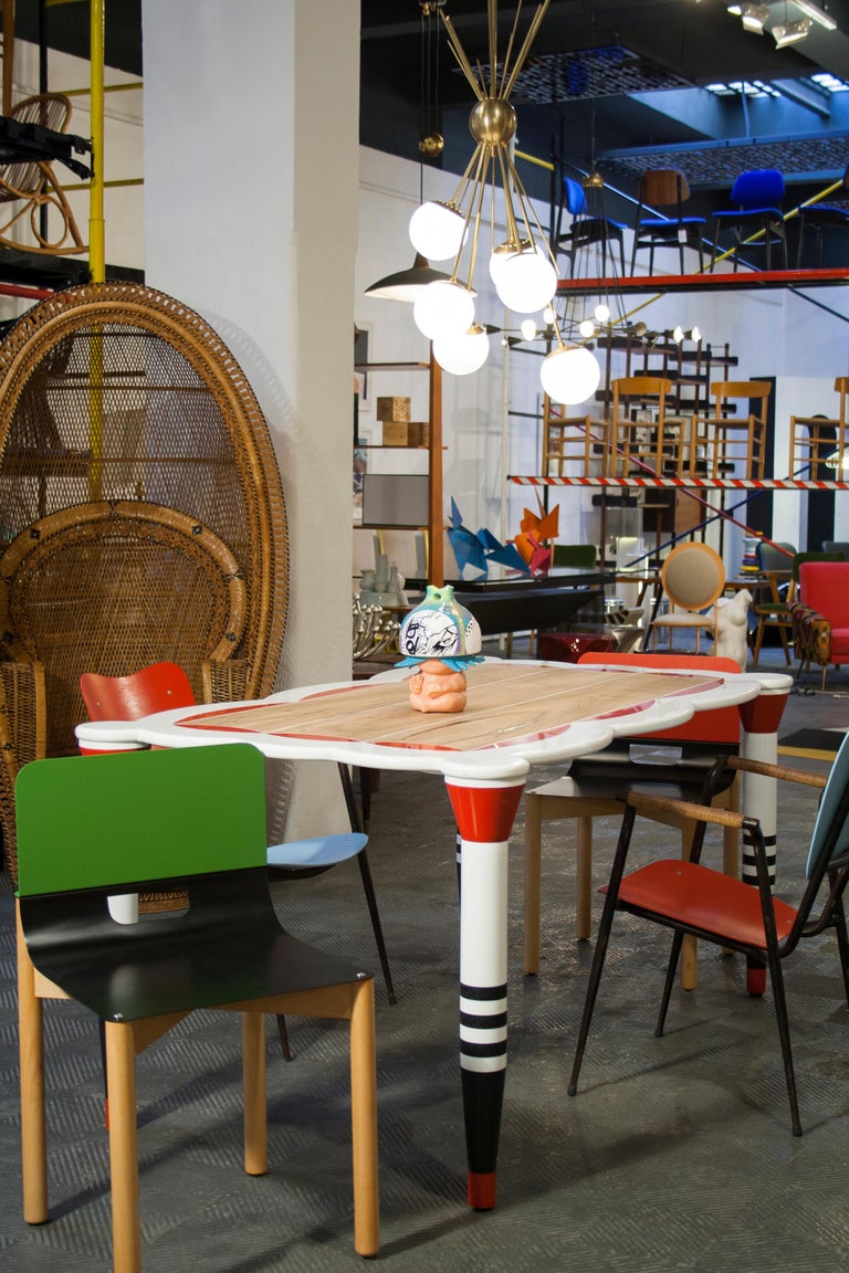 Paolo Setti Fipro Studio Memphis Style Corian Dining Table, Spain, 2019 ...