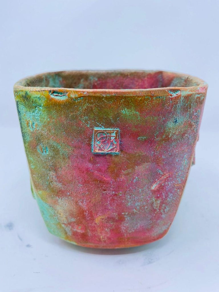 Paolo Soleri Signed Stamped Arcosanti Cosanti Bronze Vessel Planter at ...