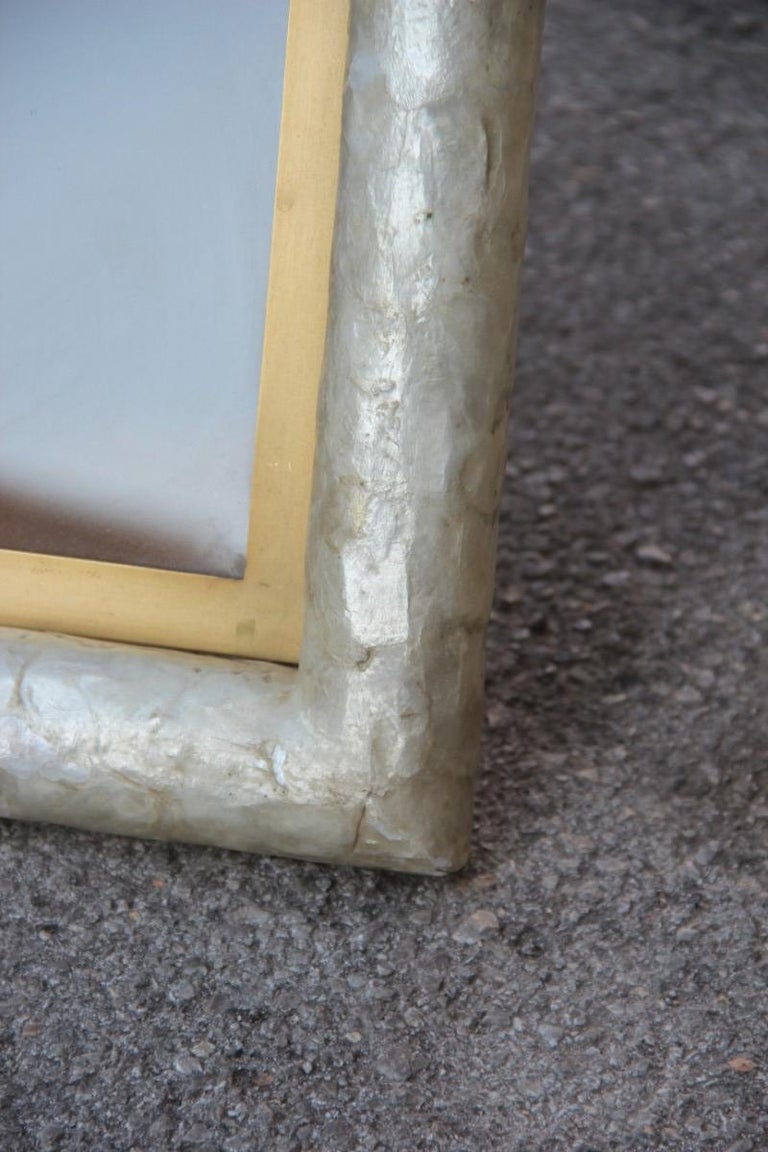 Paolo Traversi Photo Frame Mother of Pearl with Brass Design Gold ...