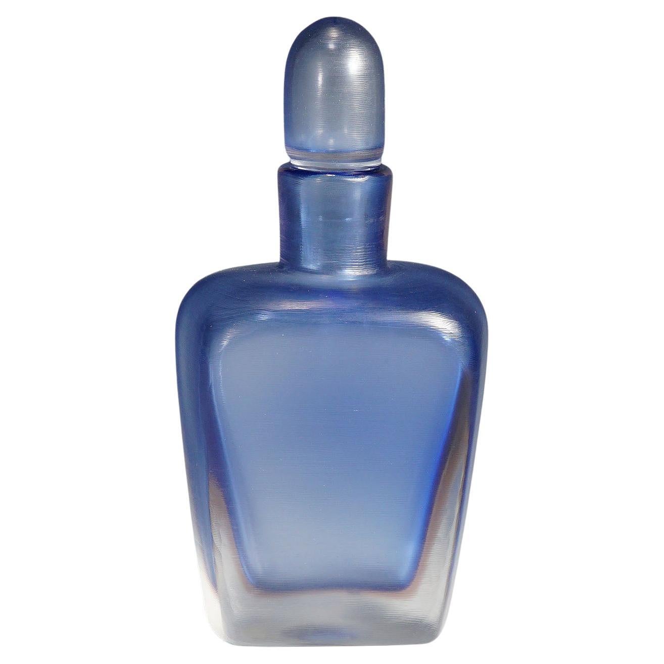 Glass Bottle by Venini after Designs by Gio Ponti For Sale at 1stDibs