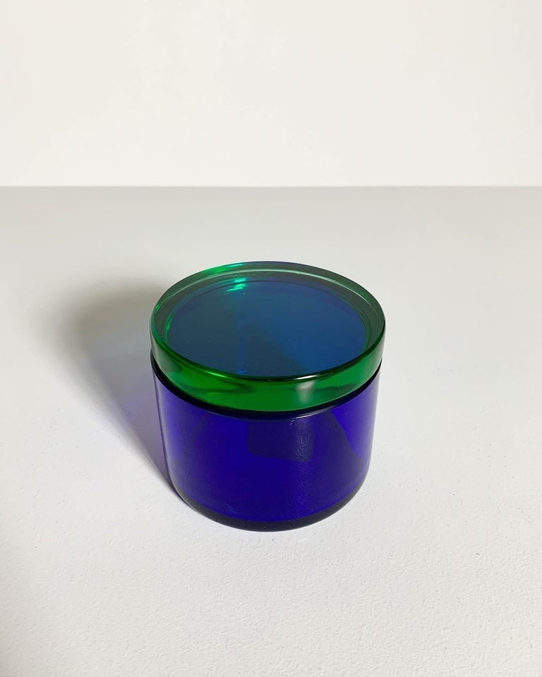 Paolo Venini Murano Glass Jar Venini Italy 1950s at 1stDibs