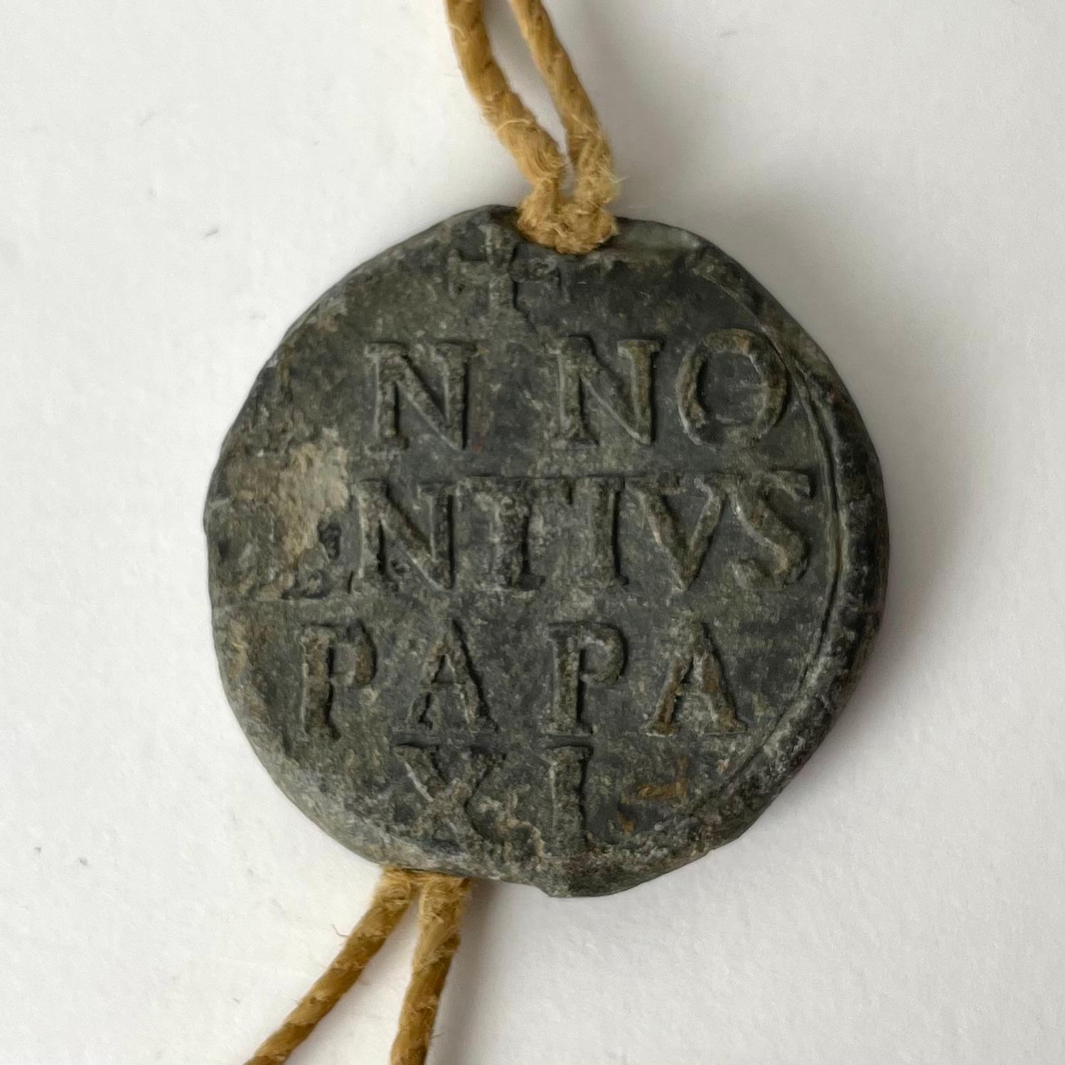 Papal Bull Innocent XI (1676-1689), Collection of a Baron Cederström ...