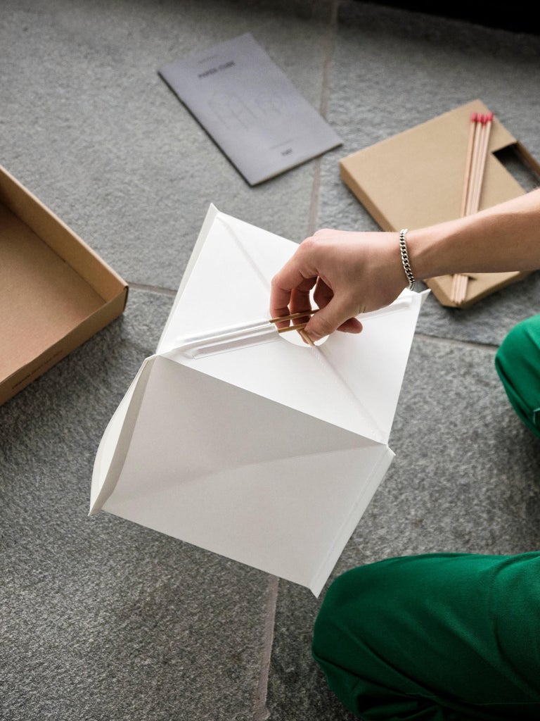 Paper Cube Table Lamp - Ecopet Paper - by Bertjan Pot for Hay For Sale ...