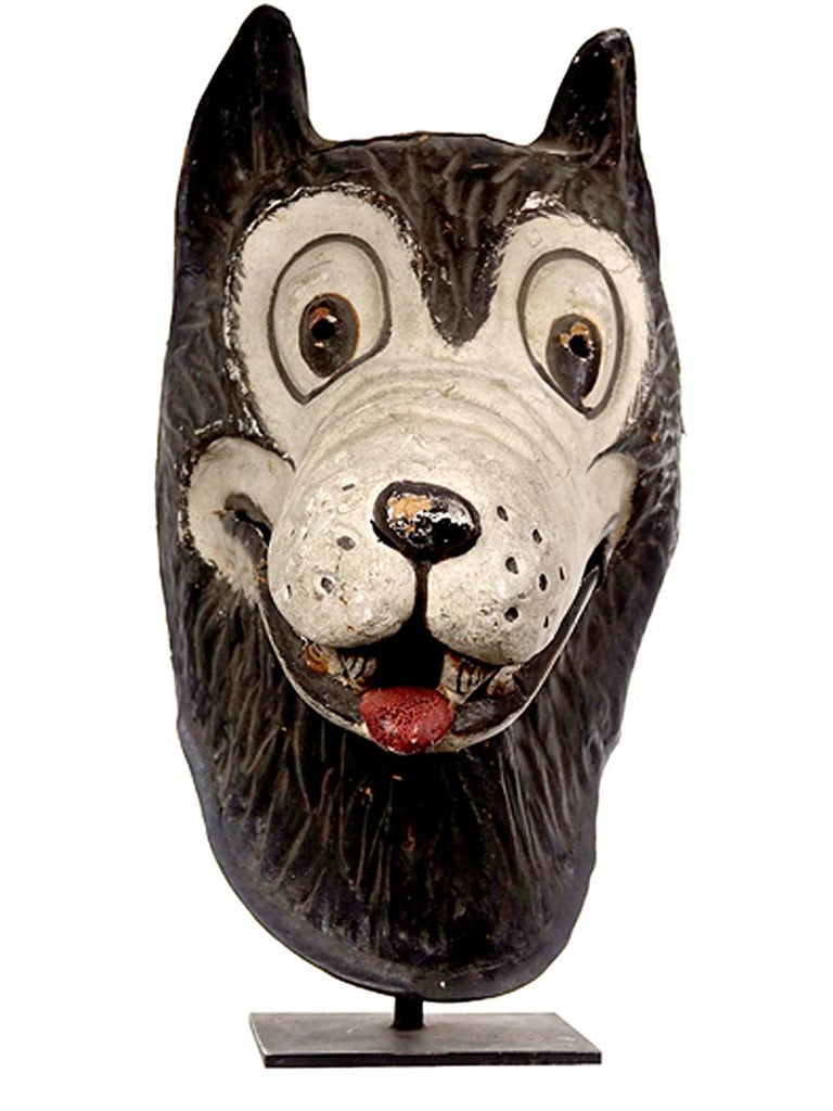 Papier Mâché Wolf Mask, Disney at 1stDibs
