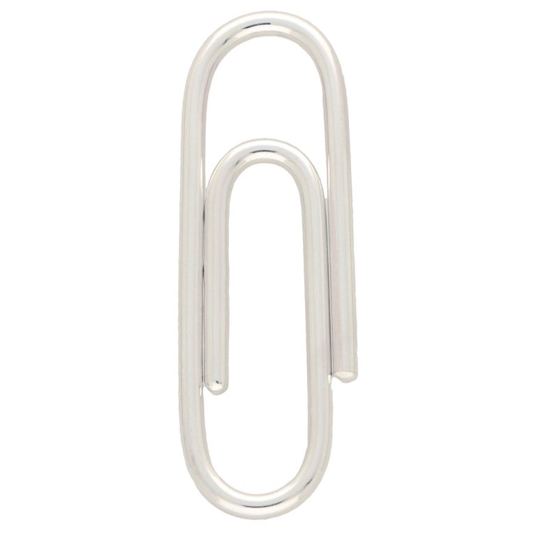 Paperclip Style Money Clip Set in British Sterling Silver For Sale at ...