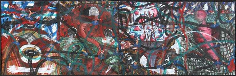 Papo Colo - Charmer, Four Large Panel painting by Papo Colo For Sale at ...