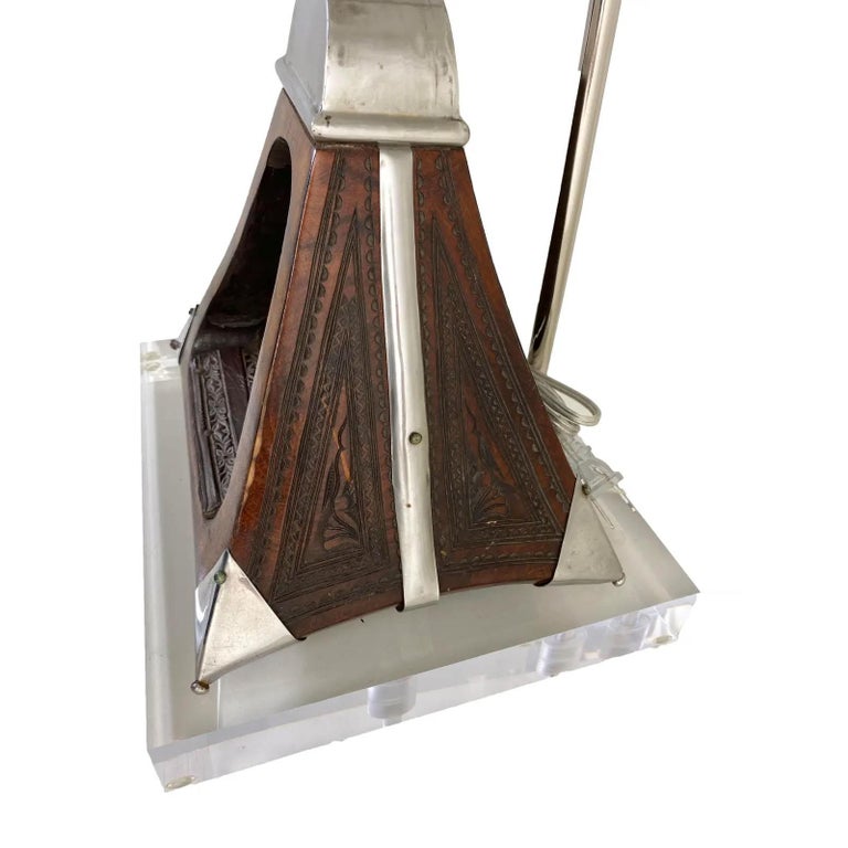 Parade Stirrup from a Nobleman Made into Table Lamp from Peru For Sale ...