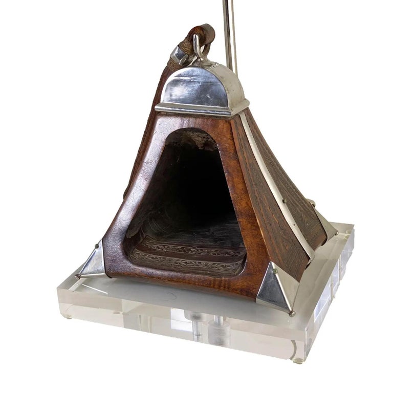 Parade Stirrup from a Nobleman Made into Table Lamp from Peru For Sale ...