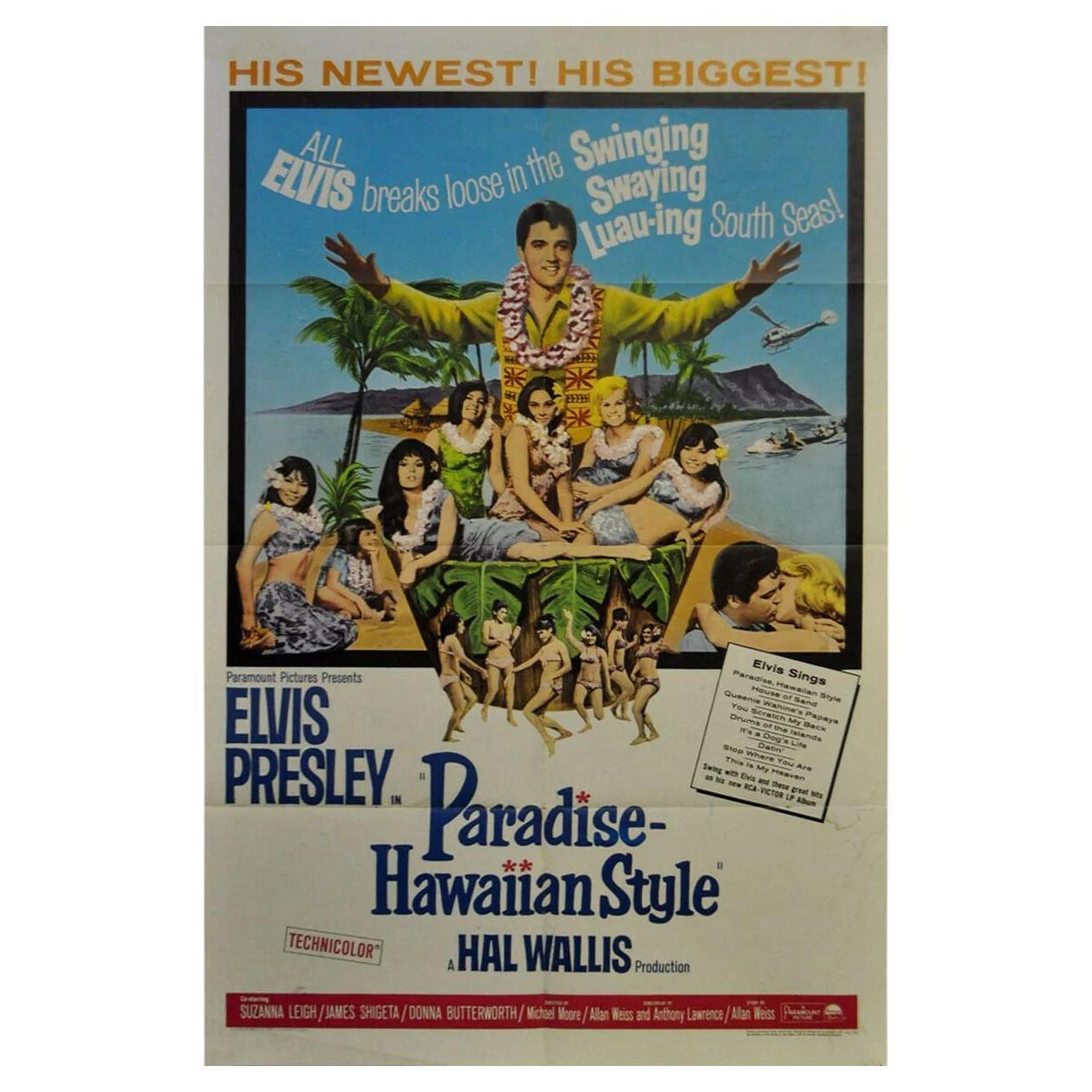 Paradise - Hawaiian Style, Unframed Poster, 1966 For Sale at 1stDibs