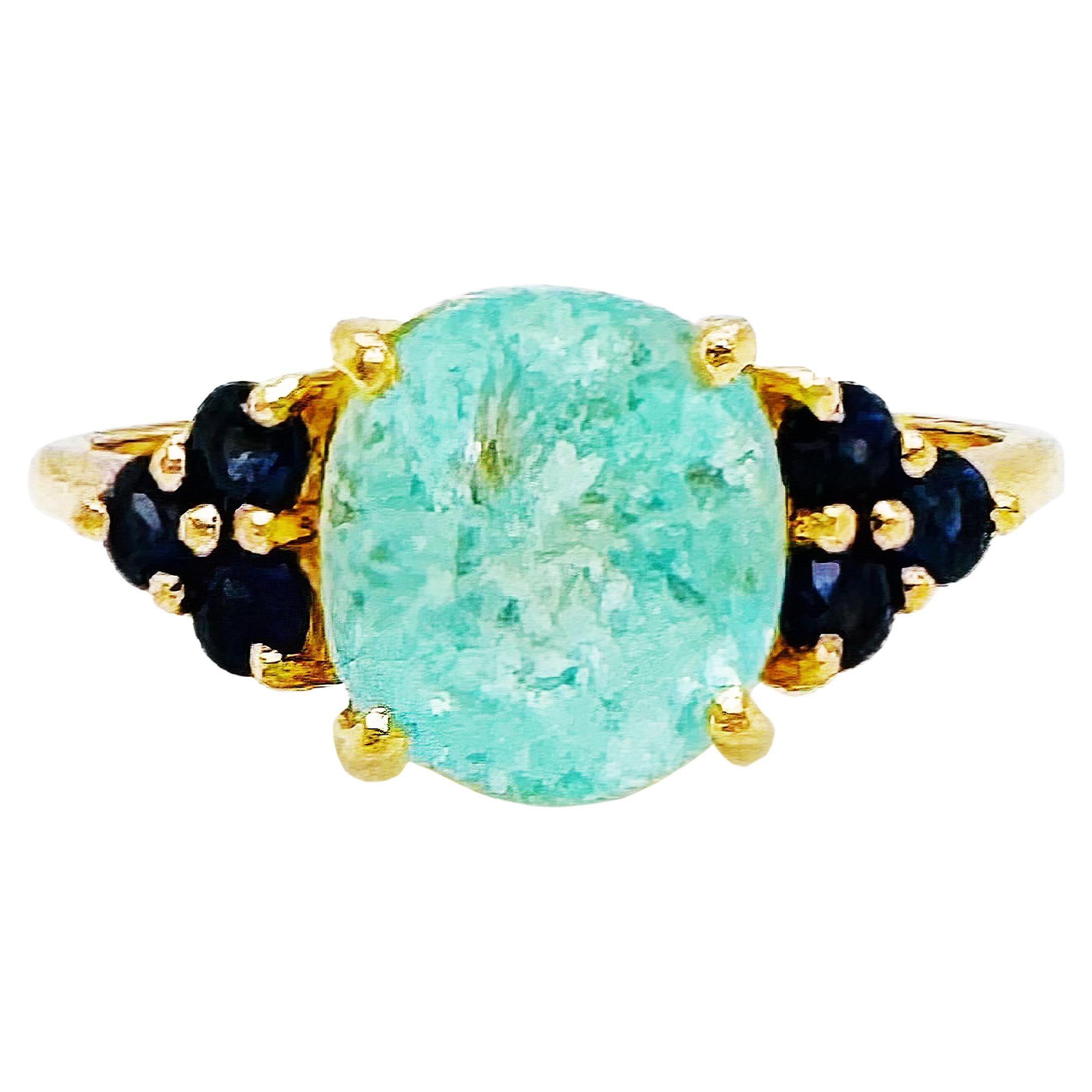 Ruby Oval Ring In 18K Yellow Gold For Sale at 1stDibs