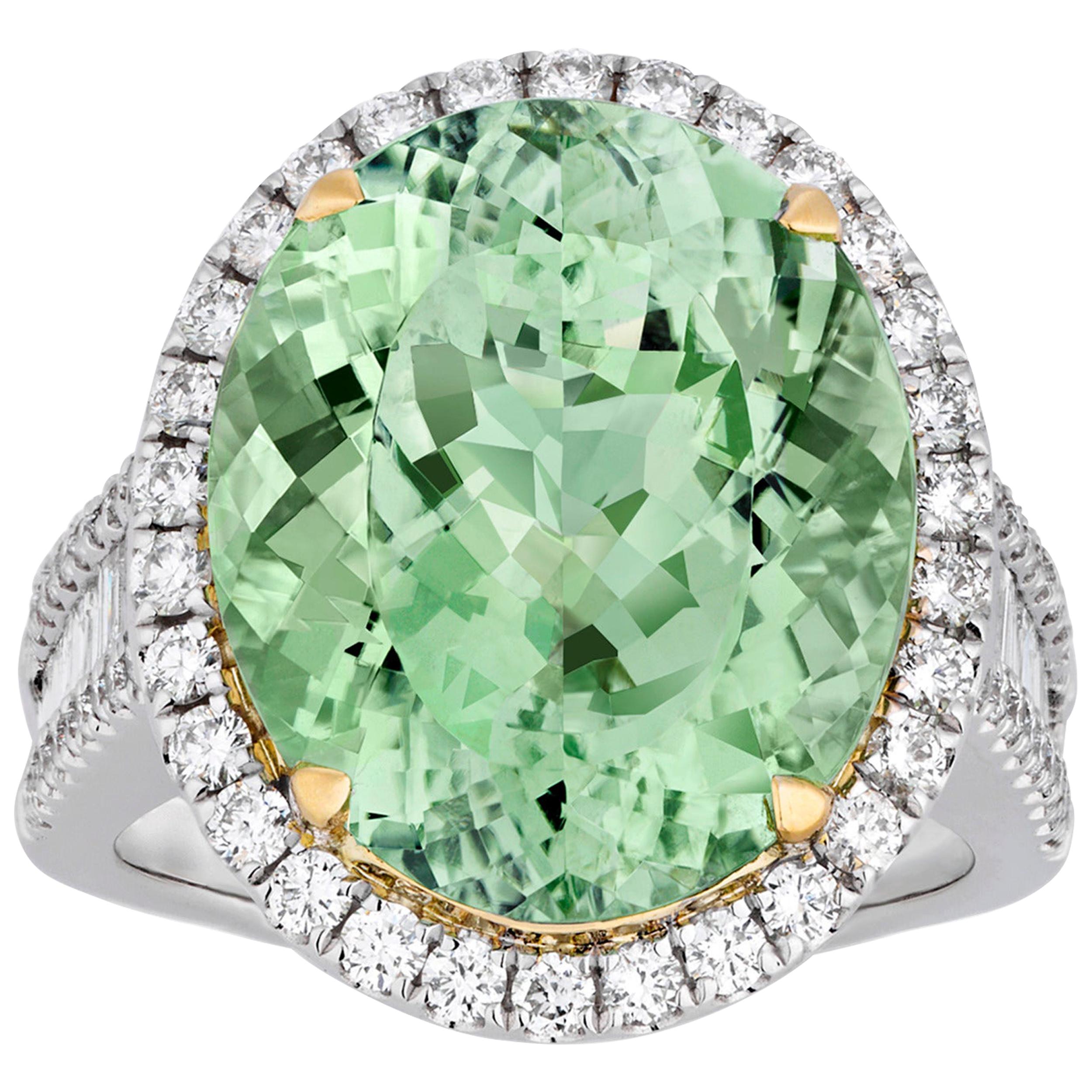 Canary Yellow Tourmaline Ring 7.11 Carat For Sale at 1stDibs