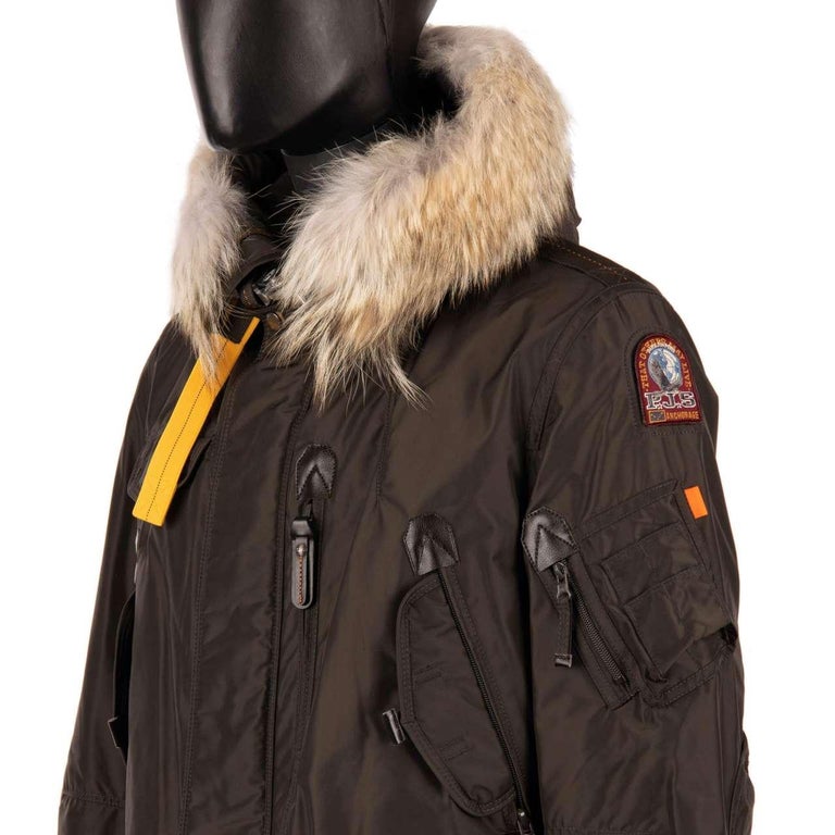 Parajumpers - Parka Down Jacket RIGHT H& with Fur Hoody and Lining Rush ...