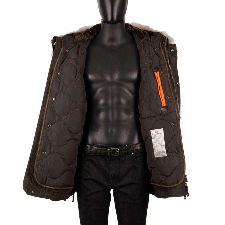 Parajumpers - Parka Down Jacket RIGHT H& with Fur Hoody and Lining Rush ...