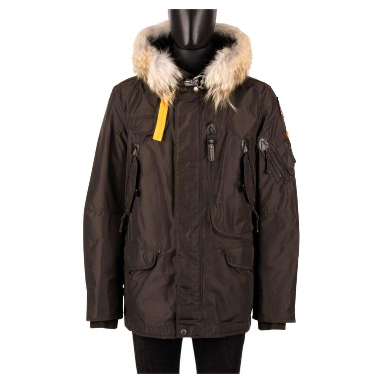 Parajumpers - Parka Down Jacket RIGHT H& with Fur Hoody and Lining Rush ...
