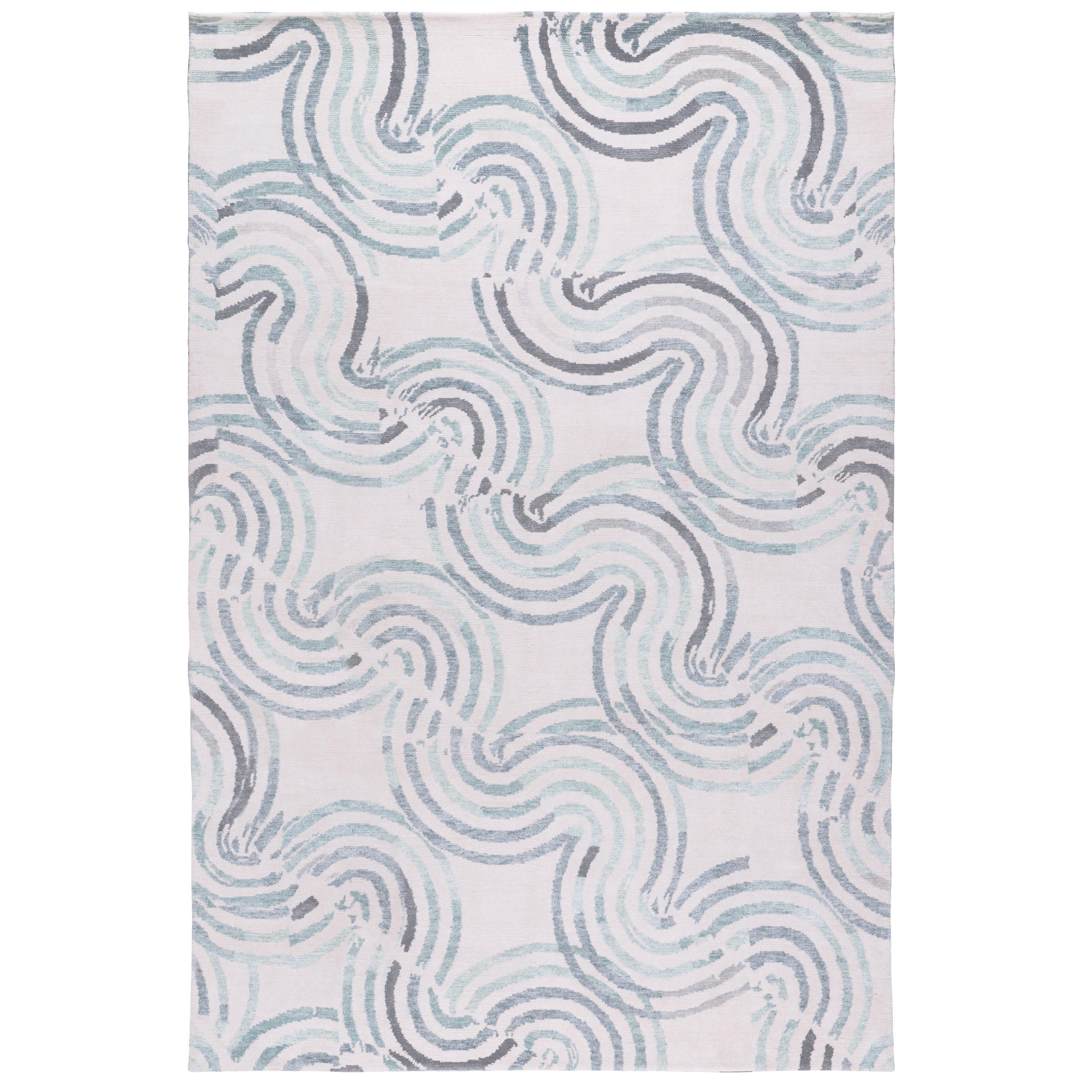 Staccato Hand Knotted 10x8 Rug in Wool and Silk by Kelly Wearstler For ...