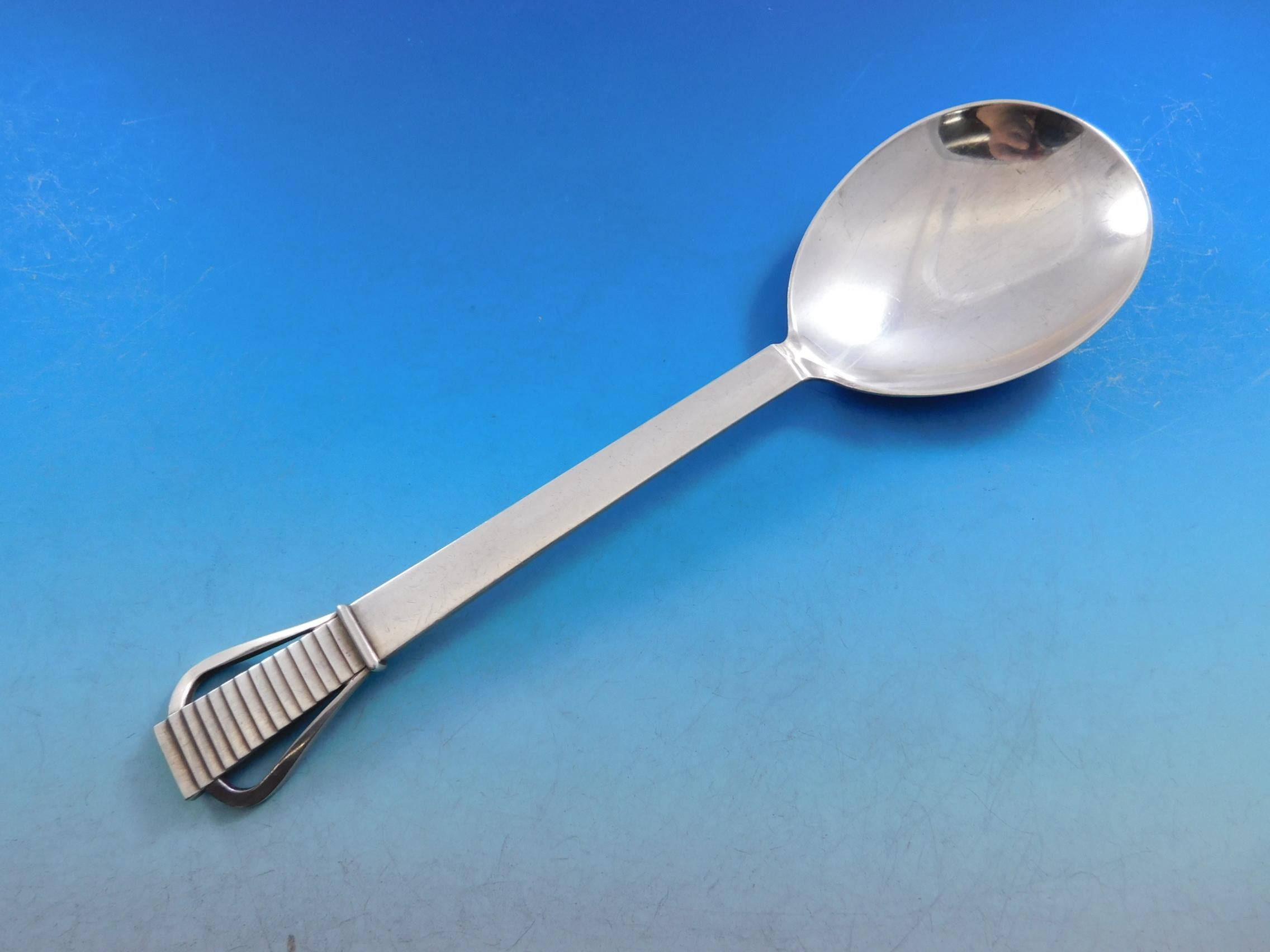 Parallel by Georg Jensen Sterling Silver Flatware Set Service 45 Pcs Dinner at 1stDibs