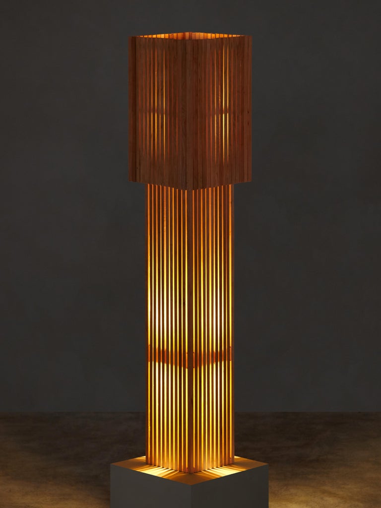 Parállilo Floor Lamp in Cherry For Sale at 1stDibs