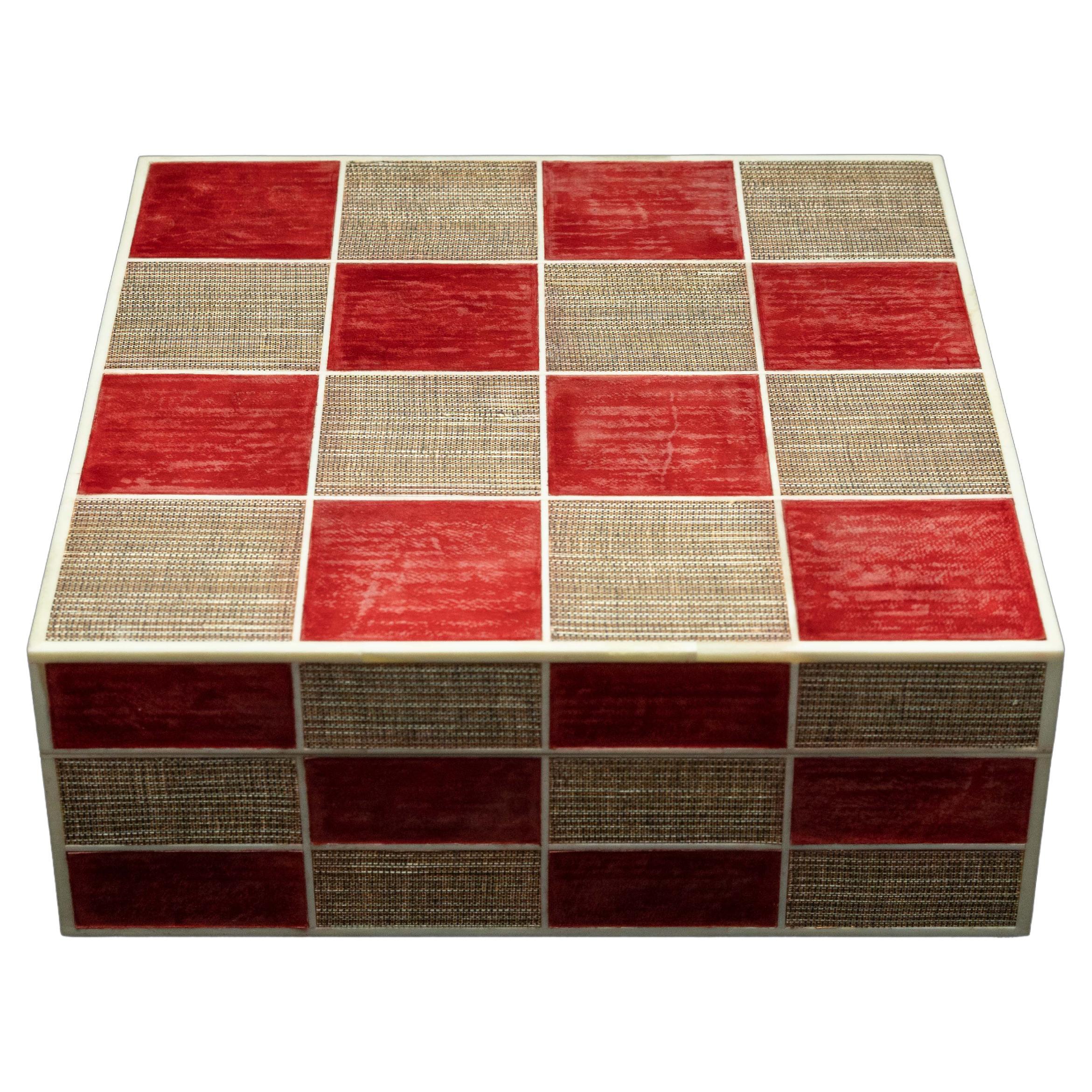 Aldus, "Melt Parchment" Box, Pink Parchment, Bronze Decoration ...