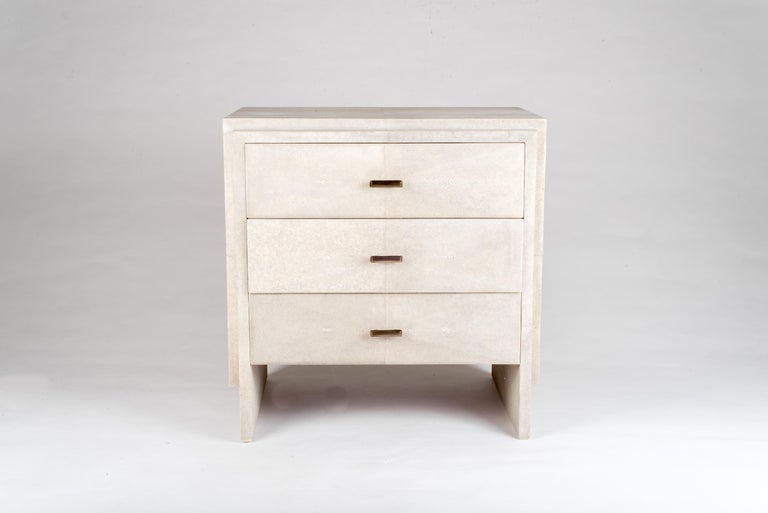 Parchment Chest of Drawers with Beveled Drawers by R&Y Augousti For ...