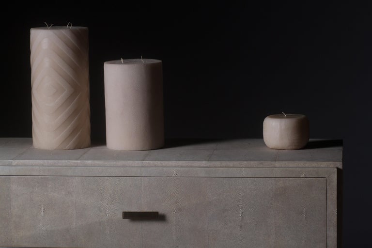 Parchment Chest of Drawers with Beveled Drawers by R&Y Augousti For ...