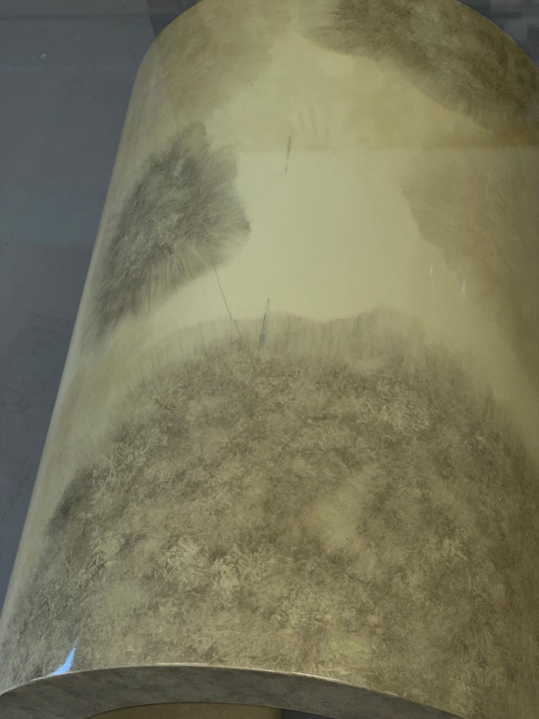 Faux Parchment Scroll Coffee Table For Sale at 1stDibs