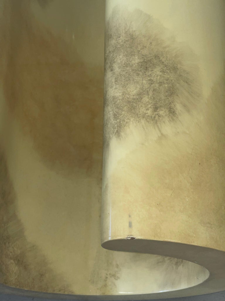 Faux Parchment Scroll Coffee Table For Sale at 1stDibs